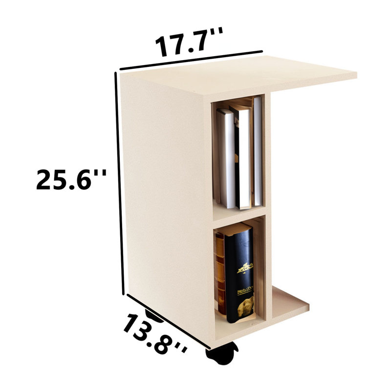 Latitude Run® Tayber Wheel End Table with Storage | Wayfair